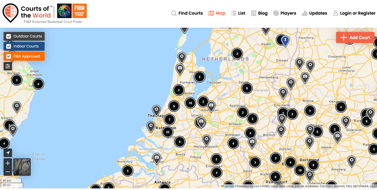 Basketball.nl - Waar kan ik basketballen?